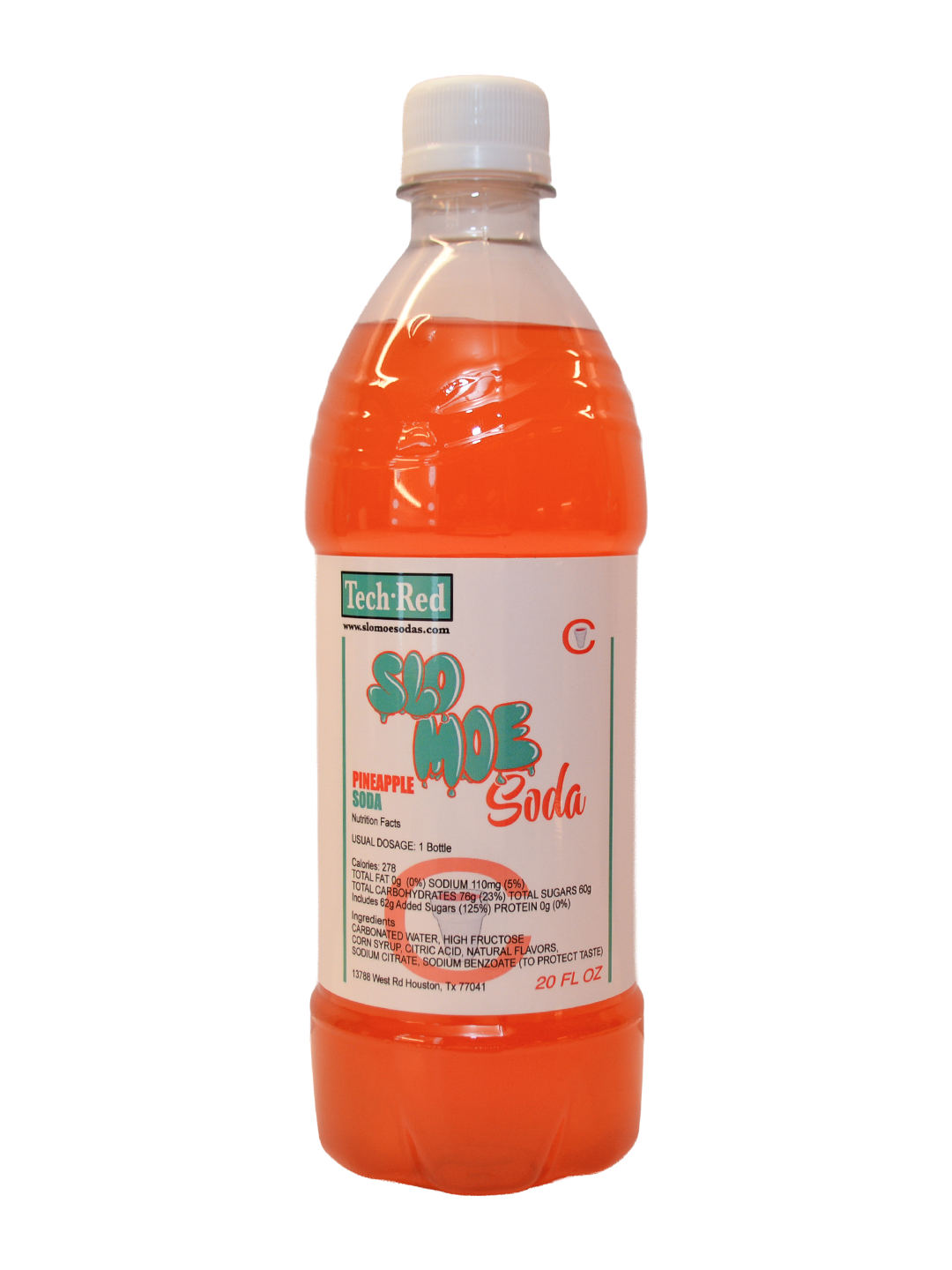 Pineapple w/ Tech Red Flavor Soda 6 Pack – Slo Moe Sodas