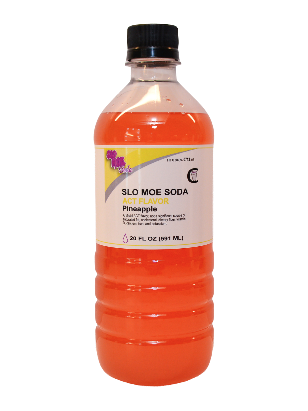 Pineapple w/ACT Flavor Soda - Slo Moe Sodas