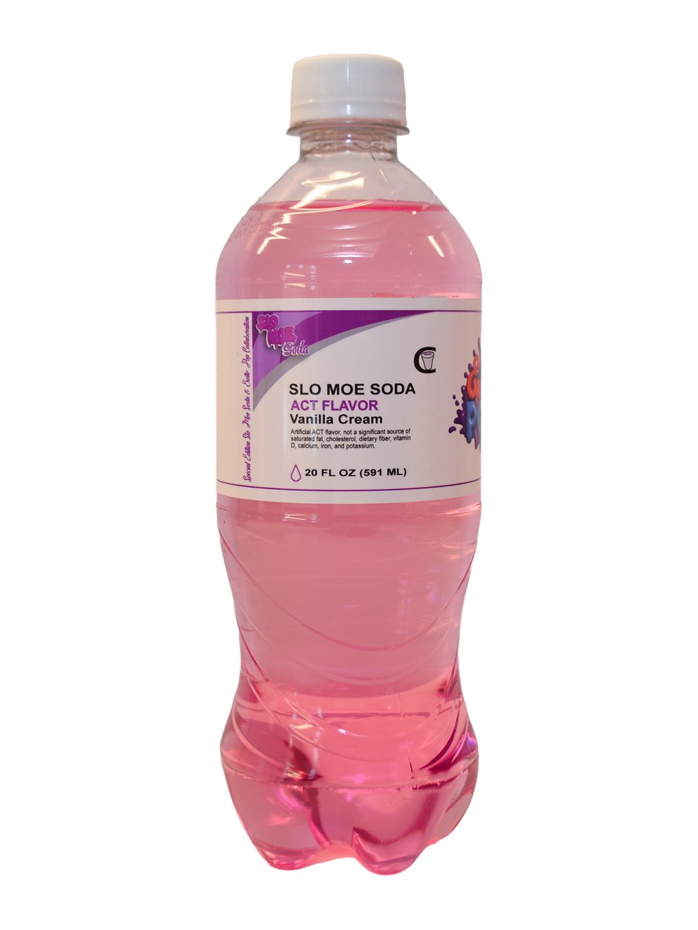 Vanilla Cream Soda w/ACT Flavor Exotic Pop Collab - Slo Moe Sodas
