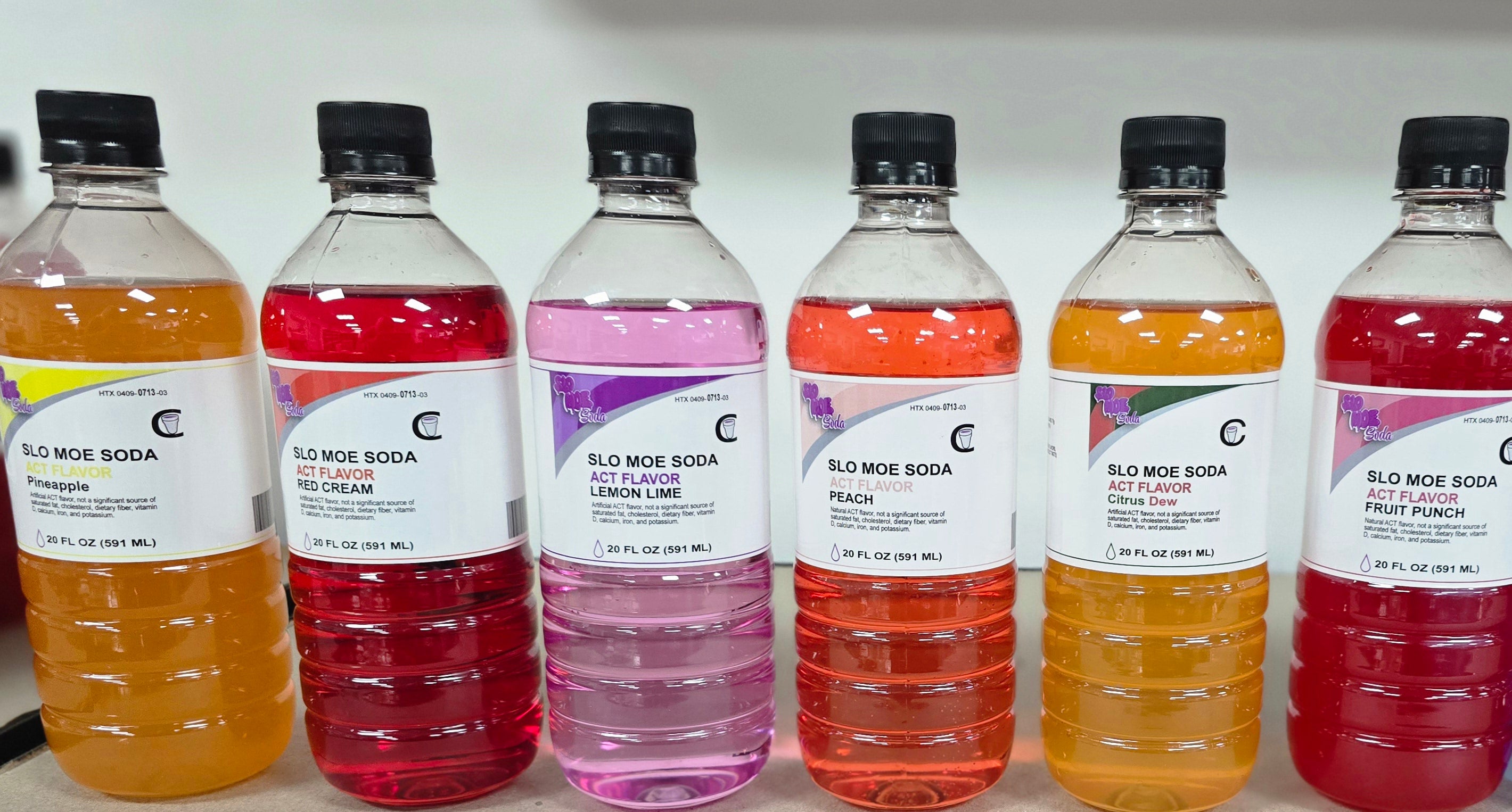 Slo Moe Sodas ACT Flavored Specialty Sodas