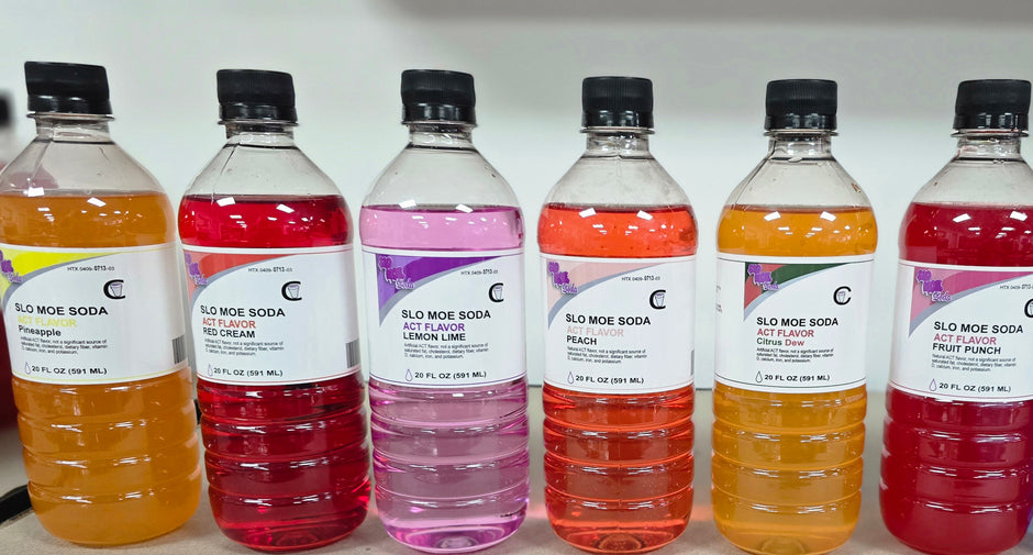 Slo Moe Sodas ACT Flavored Specialty Sodas